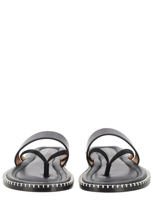 Dries Van Noten Leather Sandal - Black