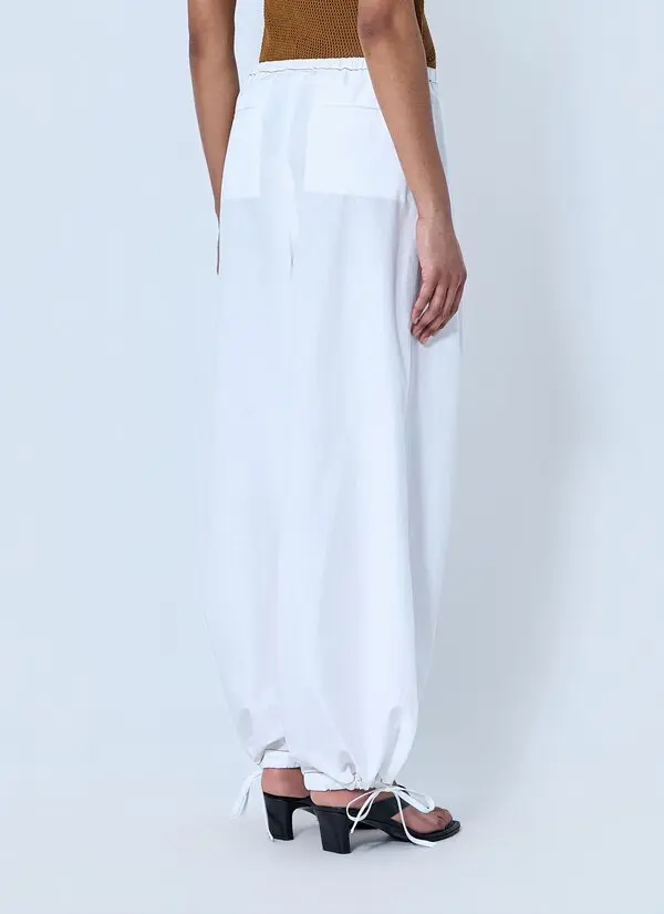 Marni Wide-leg Drawstring Trousers - White