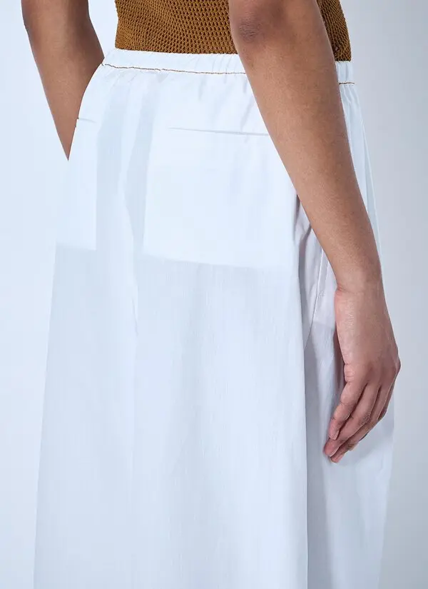 Marni Wide-leg Drawstring Trousers - White