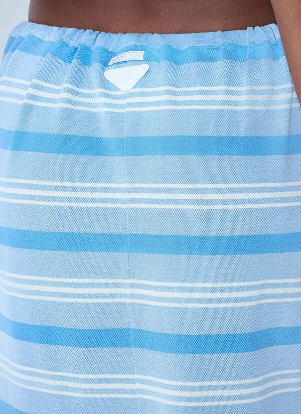 Prada Striped Pencil Skirt