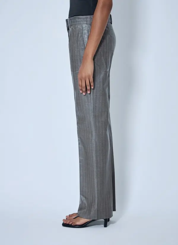 Acne Studios Coated Pinstripe Trousers