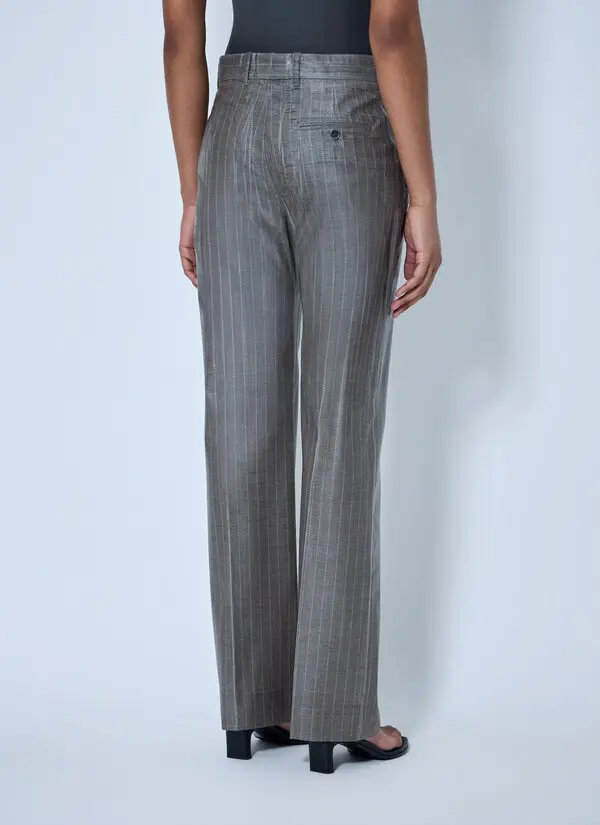 Acne Studios Coated Pinstripe Trousers