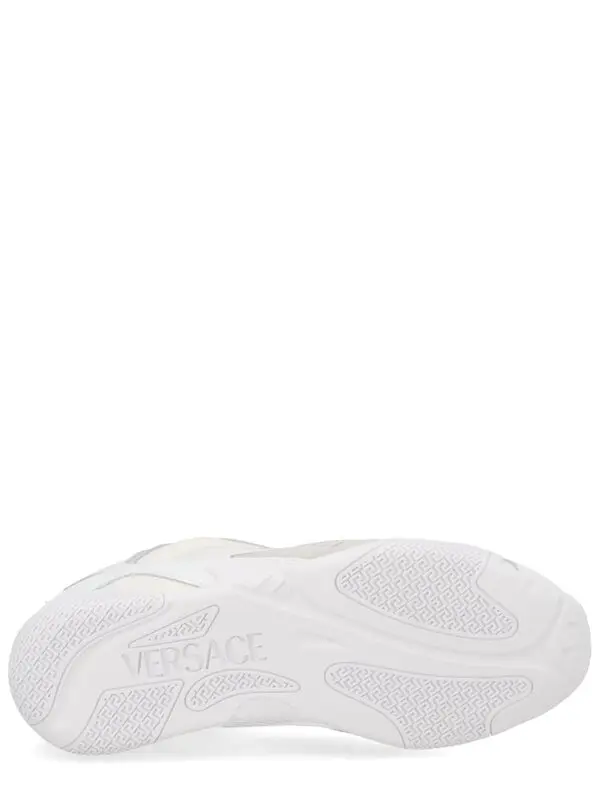 Versace Calf Leather Galaxia Sneaker - White