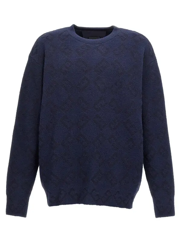 Givenchy Logo Embroidery Sweater - Blue