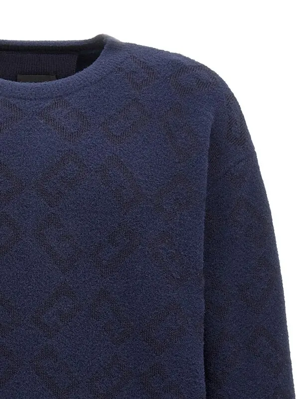 Givenchy Logo Embroidery Sweater - Blue