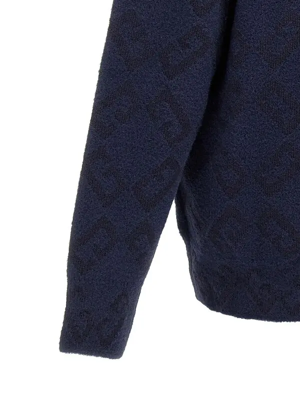 Givenchy Logo Embroidery Sweater - Blue