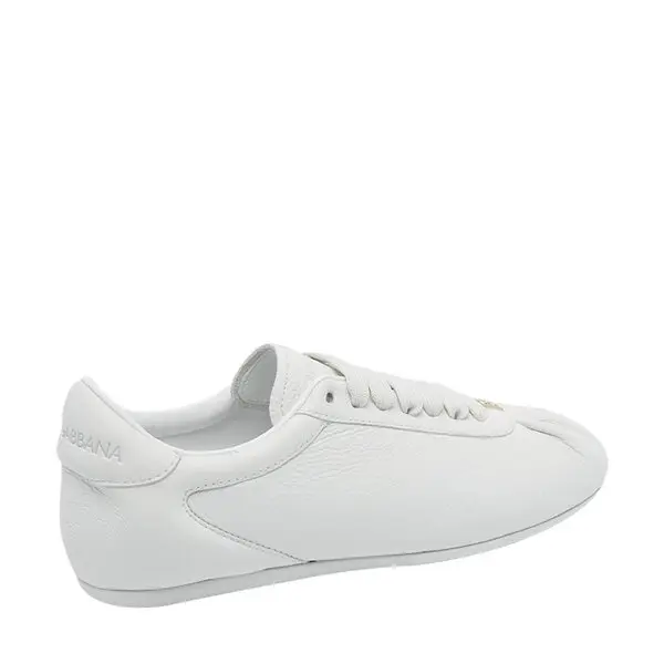 Dolce & Gabbana Leather Soft Ballet Sneakers - White