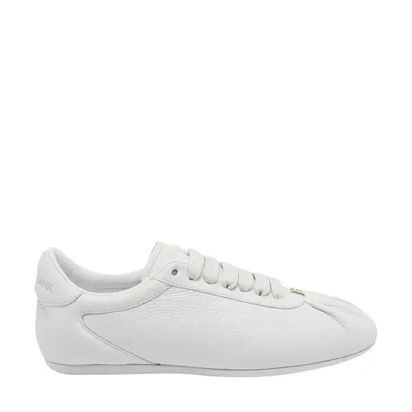 Dolce & Gabbana Leather Soft Ballet Sneakers - White