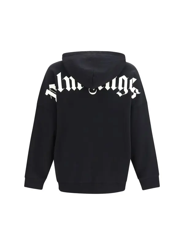 Palm Angels Classic Logo Over Hoodie - Black