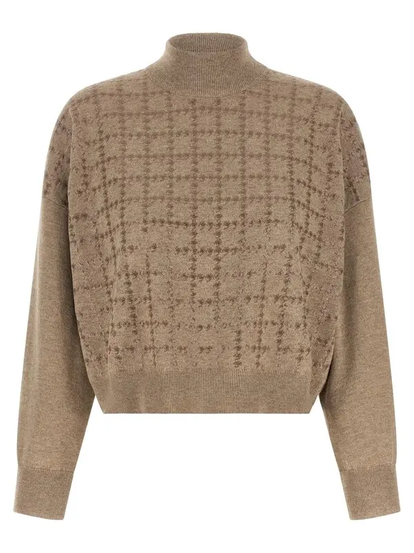 Brunello Cucinelli Sequin Sweater - Cream