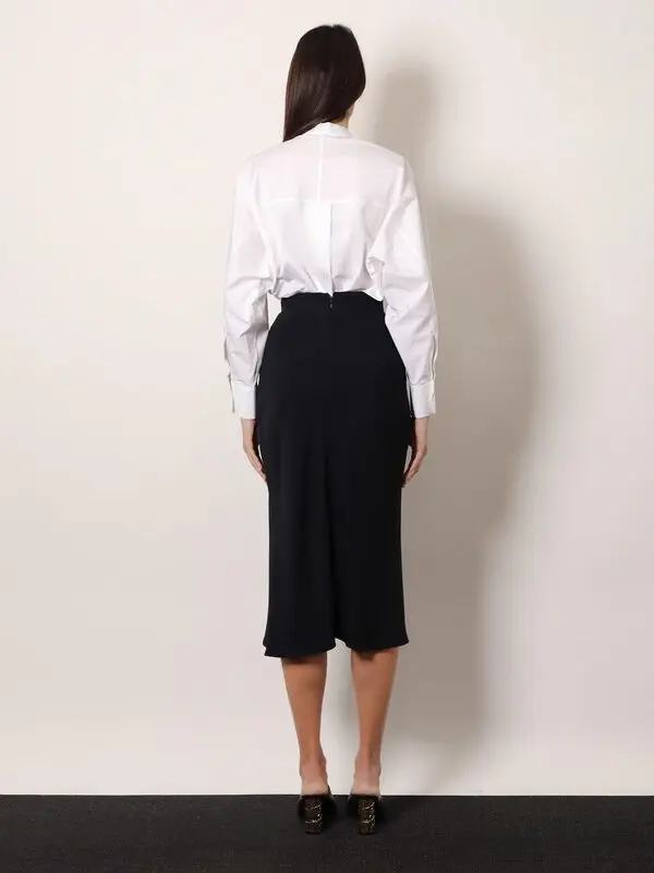 Givenchy Draped Midi Skirt - Black