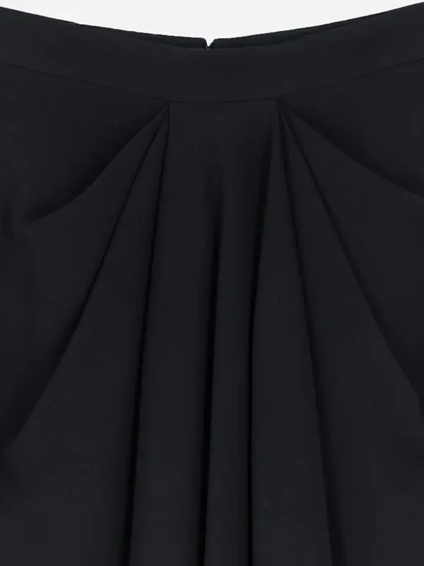 Givenchy Draped Midi Skirt - Black