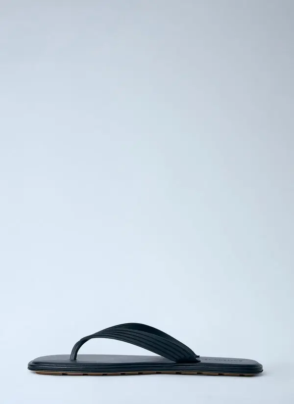 Bottega Veneta Matt Ruber Nappa Sandals