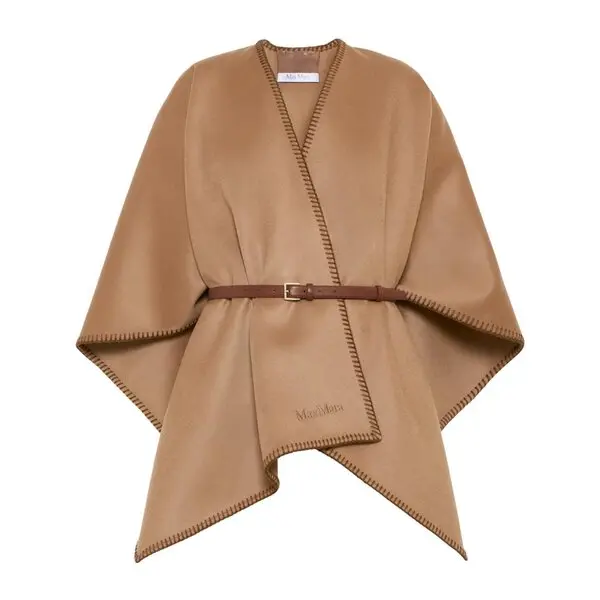 Max Mara Colomba Cape - Brown