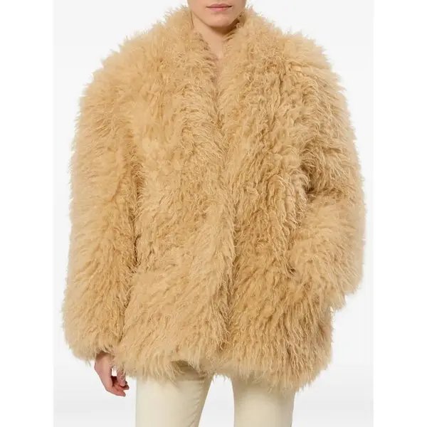 Isabel Marant Étoile Single-breasted Faux-fur Coat - Cream