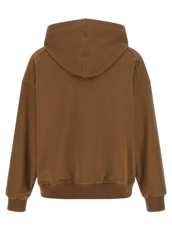Brunello Cucinelli Lightweight Stretch Cotton Monile Trimmed Zip-up Hoodie