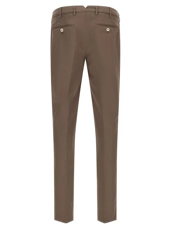 Brunello Cucinelli Cotton Gabardine Trousers - Cream