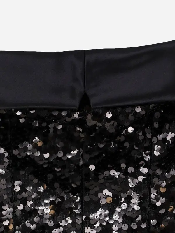 Alberta Ferretti Sequined A-line Dress - Multicolor