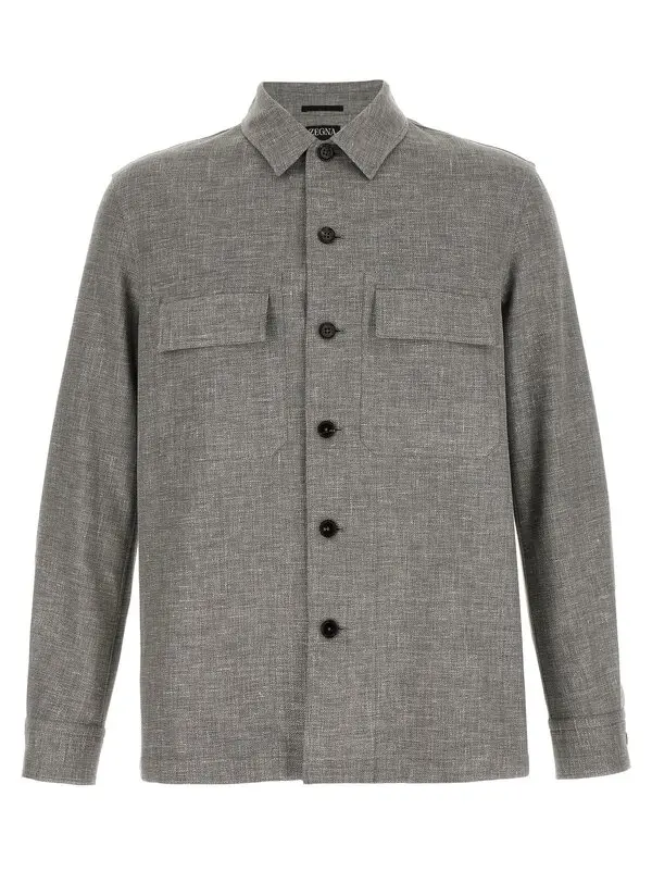 Zegna Crossover' Overshirt - Cream