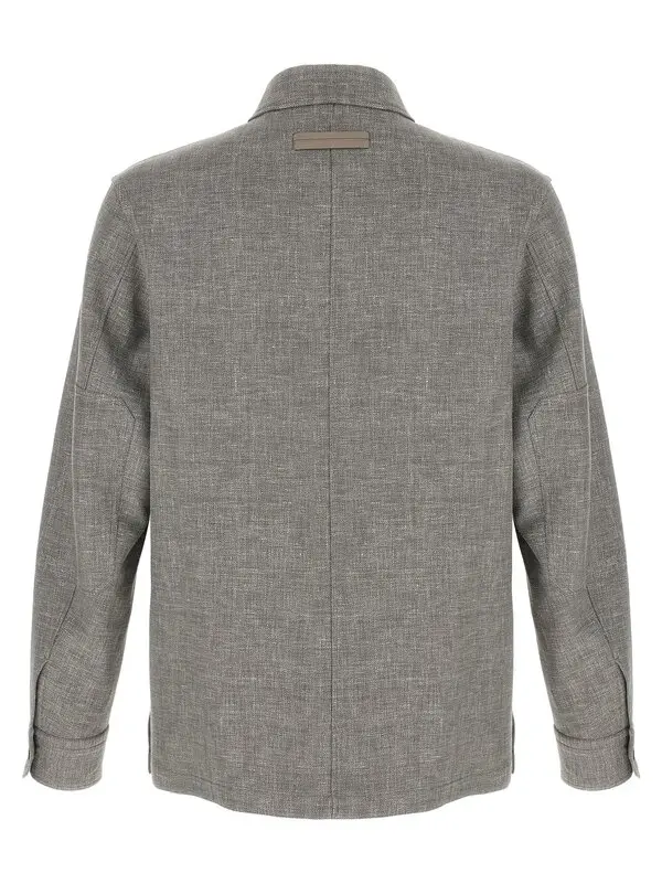 Zegna Crossover' Overshirt - Cream