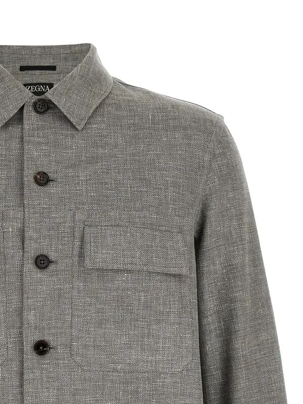 Zegna Crossover' Overshirt - Cream