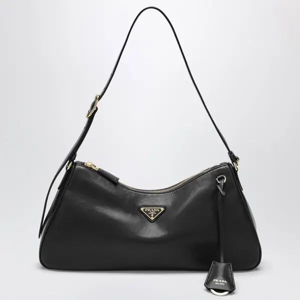Prada Aimee Shoulder Bag In Nappa Leather - Black