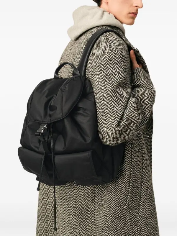 AMI Paris Marcel Nylon Backpack
