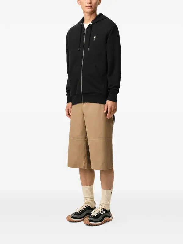 AMI Paris De Coeur Cotton Hoodie - Multicolor