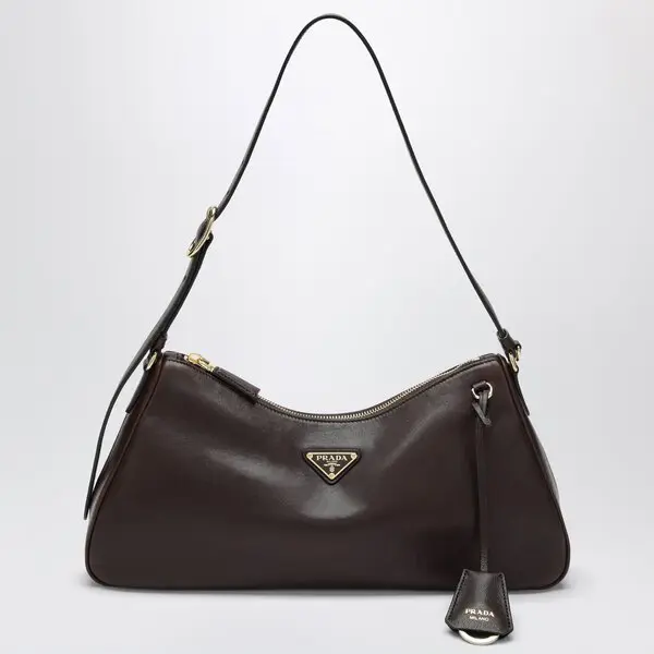 Prada Aimee Shoulder Bag In Nappa Leather - Brown