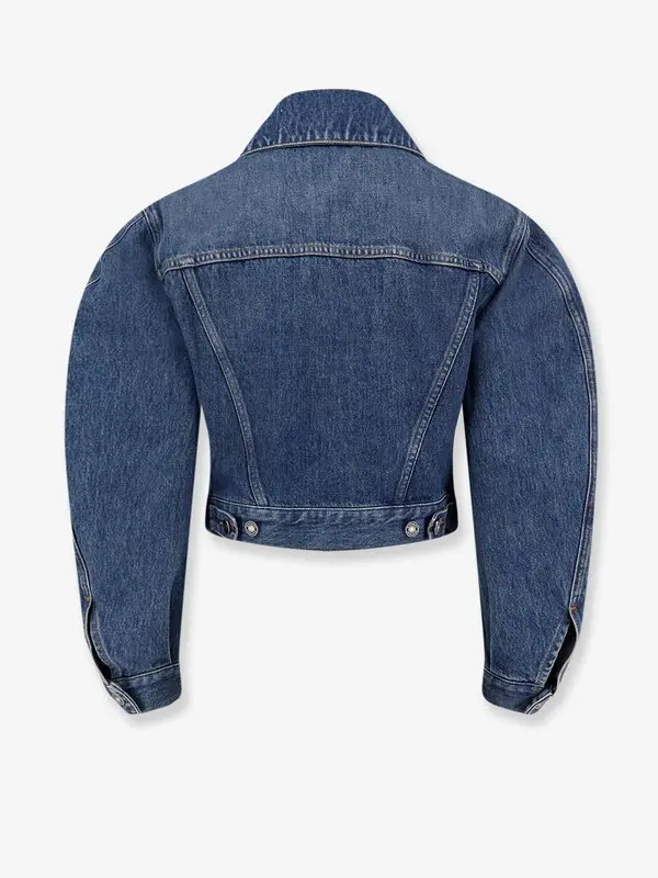 Givenchy Logo Embroidered Denim Jacket - Multicolor