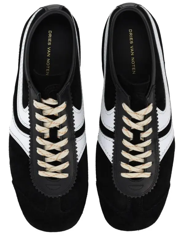 Dries Van Noten Suede Sneaker - Black