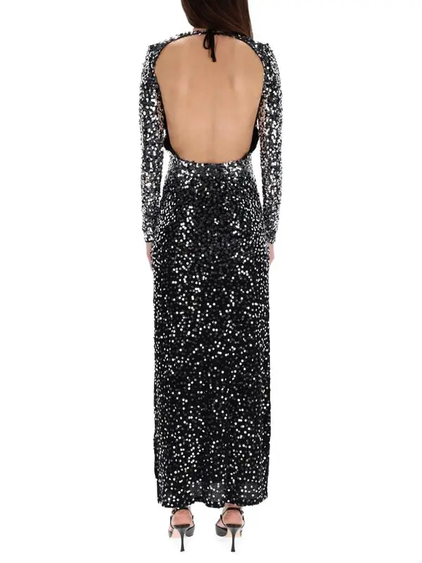 Rabanne Long Dress With Sequins