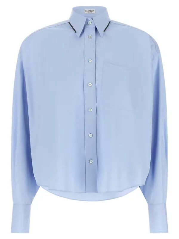 Brunello Cucinelli Shiny Trim' Shirt