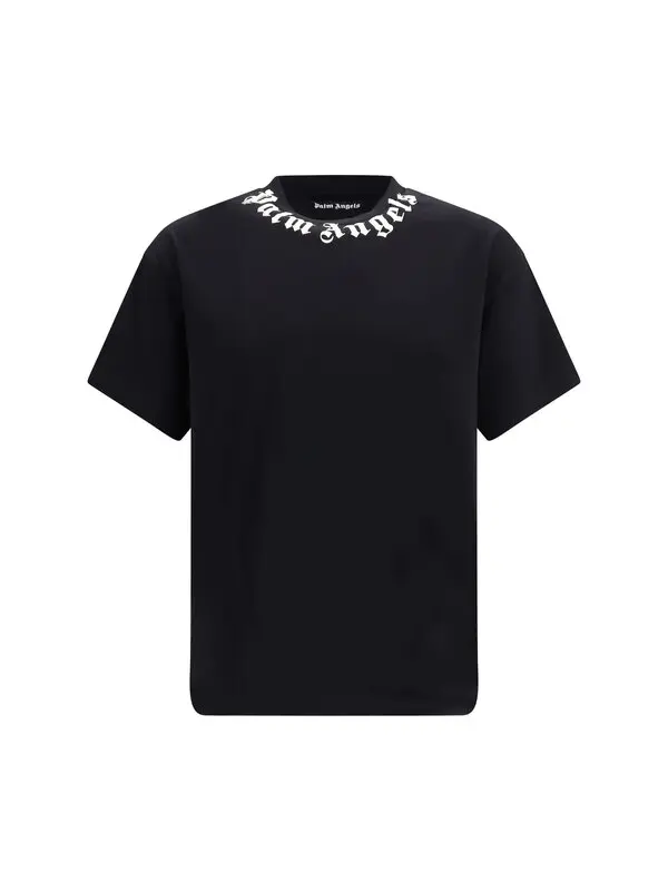 Palm Angels Logo Crewneck T-shirt - Black
