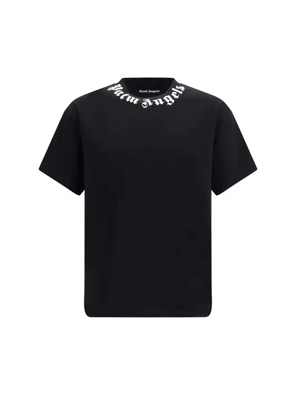 Palm Angels Logo Crewneck T-shirt - Black