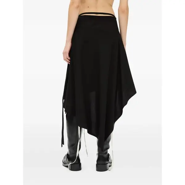 ANN DEMEULEMEESTER Asymmetric Draped Skirt