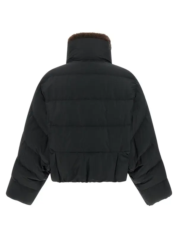 Brunello Cucinelli Cropped Down Jacket - Black