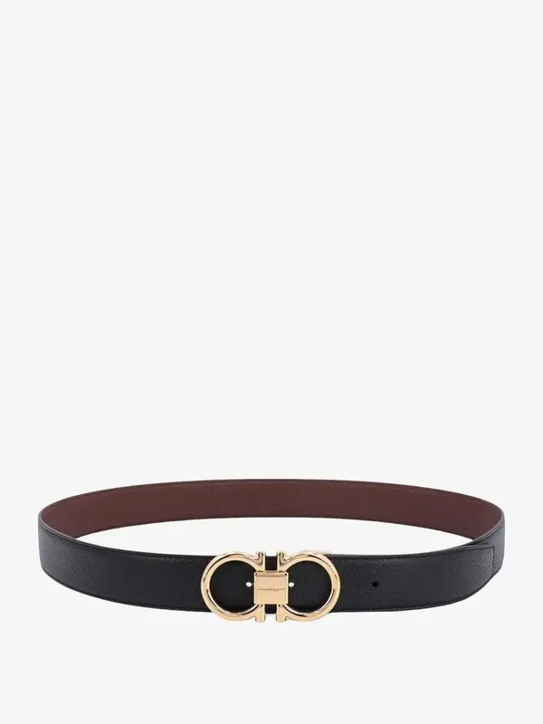 FERRAGAMO Reversible Leather Belt - Multicolor