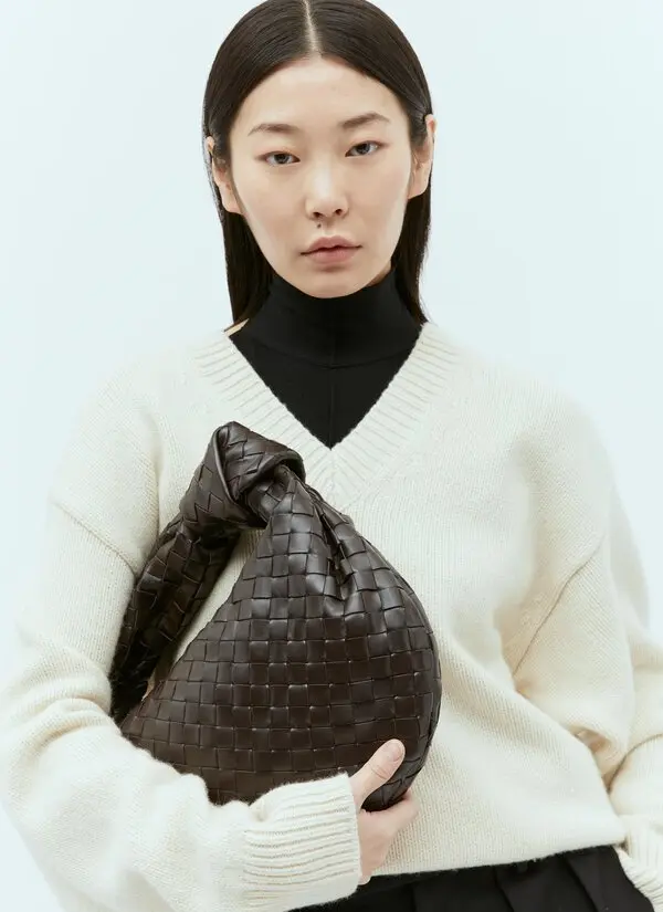 Bottega Veneta Teen Jodie Handbag - Brown