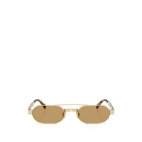 Miu Miu Metal Sunglasses - Gold