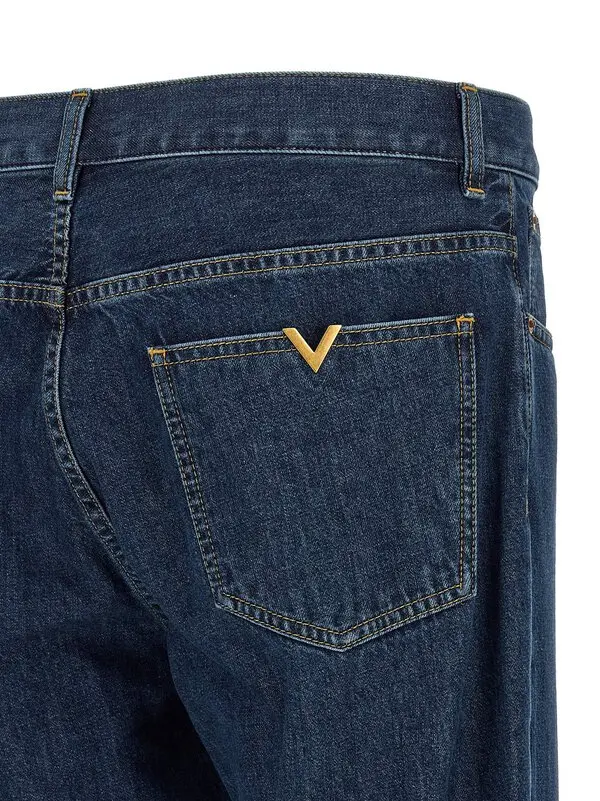 Valentino Garavani Vgold' Jeans - Blue