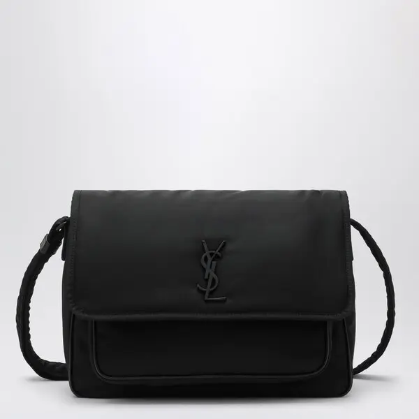 Saint Laurent Niki Recycled Nylon Messenger Bag - Black