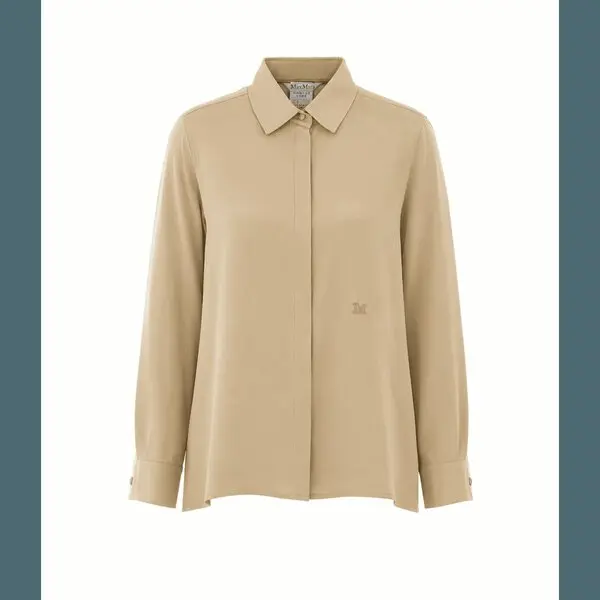 Max Mara Geranio Silk Shirt - Cream
