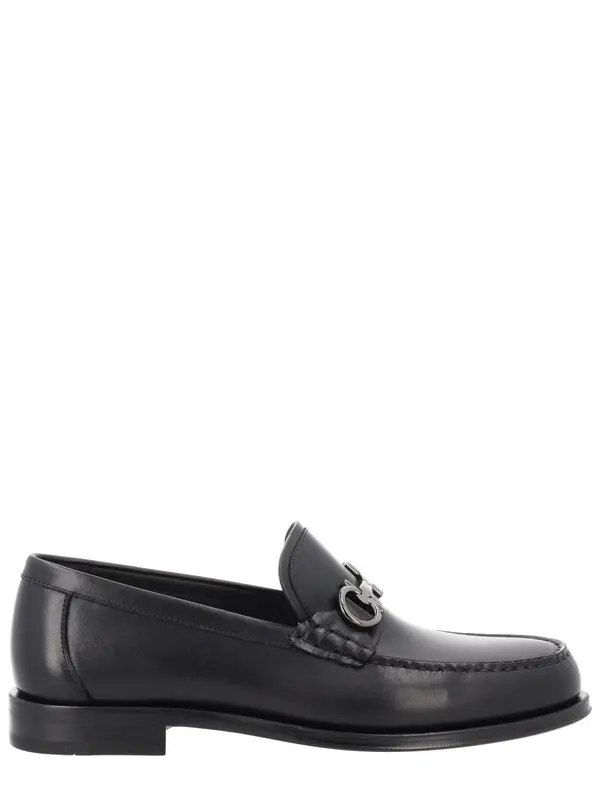 FERRAGAMO Moccasin Gancini - Black
