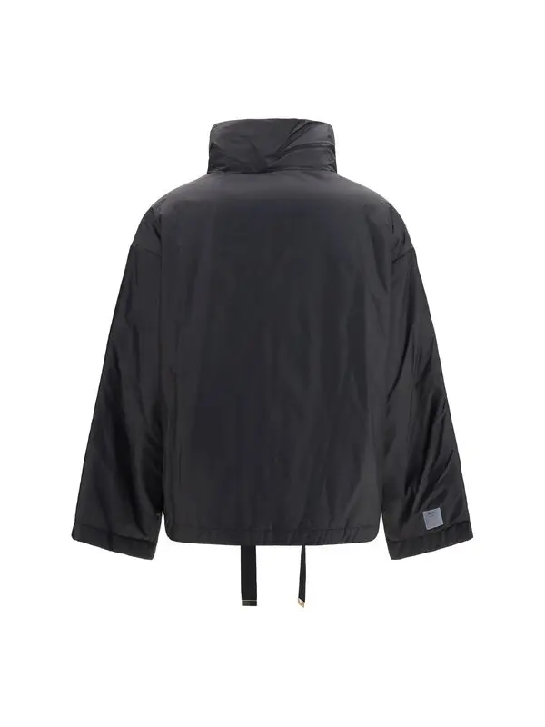 Max Mara Short Padded Jacket In Water Repellent Canvas
