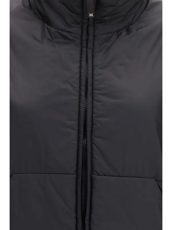 Max Mara Short Padded Jacket In Water Repellent Canvas