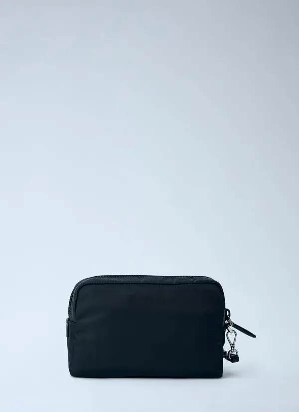 Prada Compact Nylon Pouch With Logo Detail