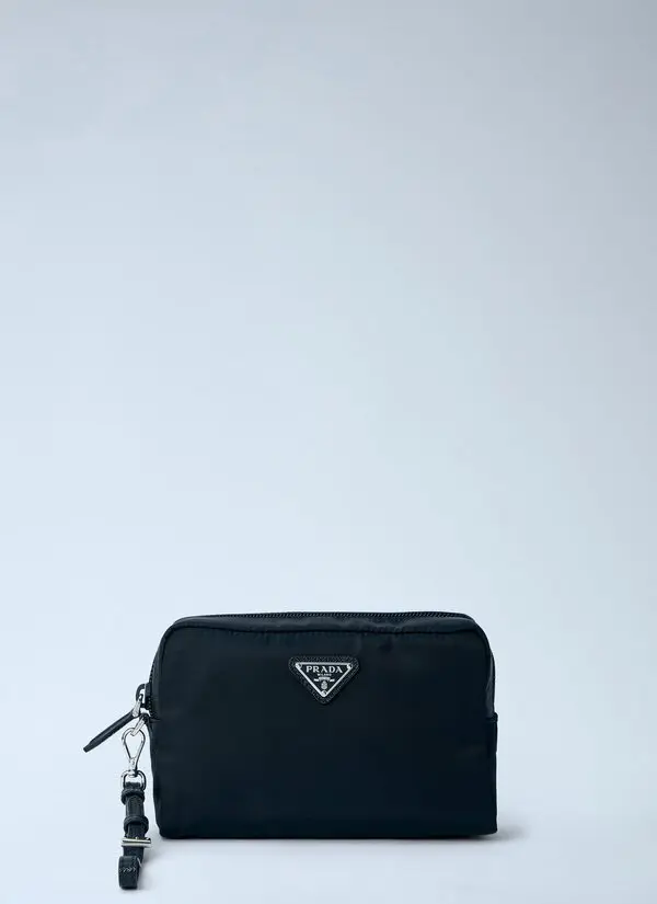 Prada Compact Nylon Pouch - Black