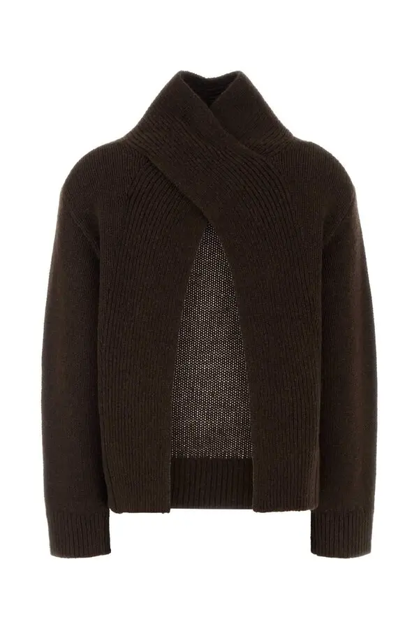 GANNI Wool And Yak Sweater - Brown