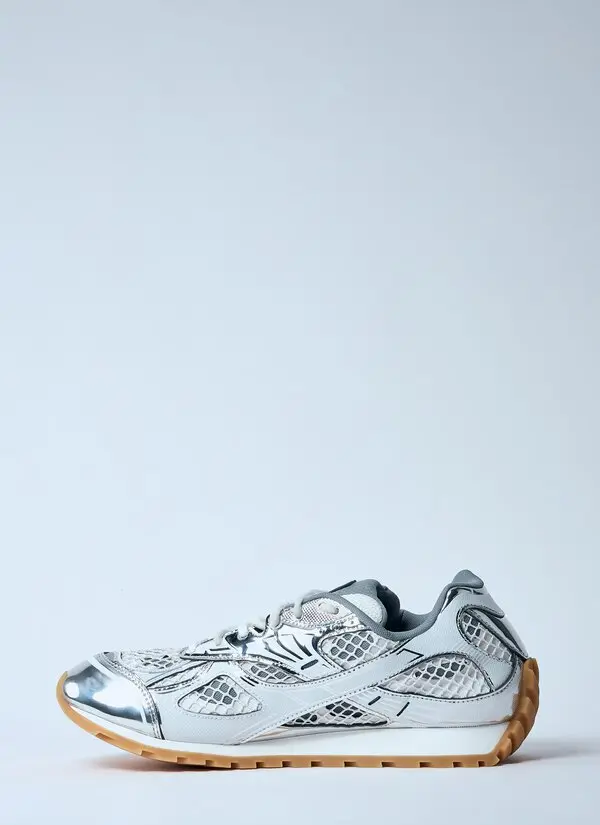 Bottega Veneta Orbit Sneakers - Silver